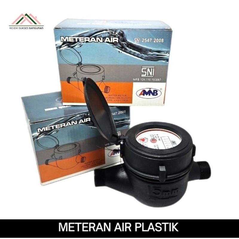 Jual Meteran Air Plastik PVC / Meter Air PAM / Water Meter SNI | Shopee ...