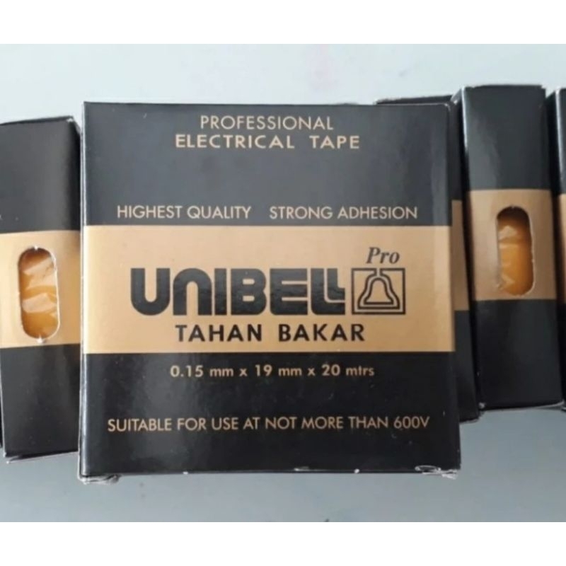 Jual Isolasi Unibel Profesional Isolasi Kabel Listrik 0.15mm x 19mm x ...