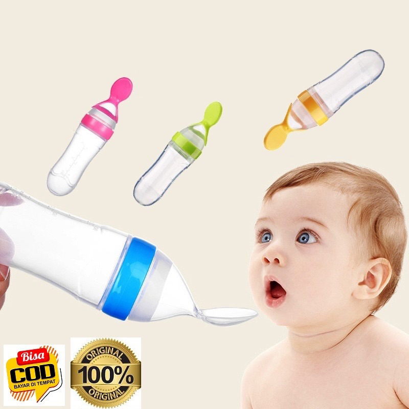 Jual Botol sendok makan bayi MPASI baby feeder bpa botol sendok | Shopee Indonesia