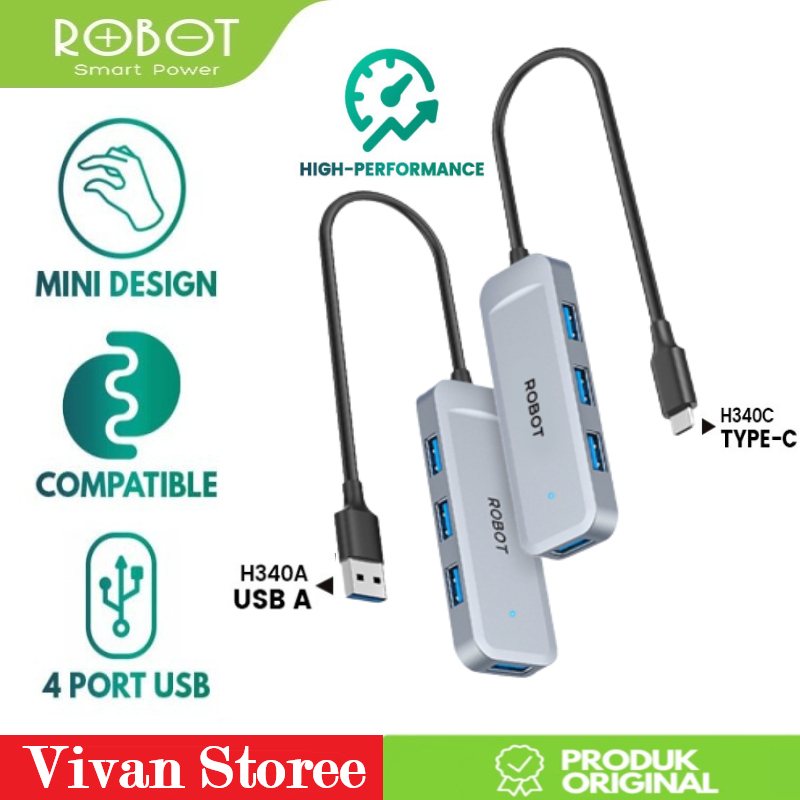 Jual ROBOT USB Hub 4 Port USB 3.0 High performance Kecepatan 5Gbps ...