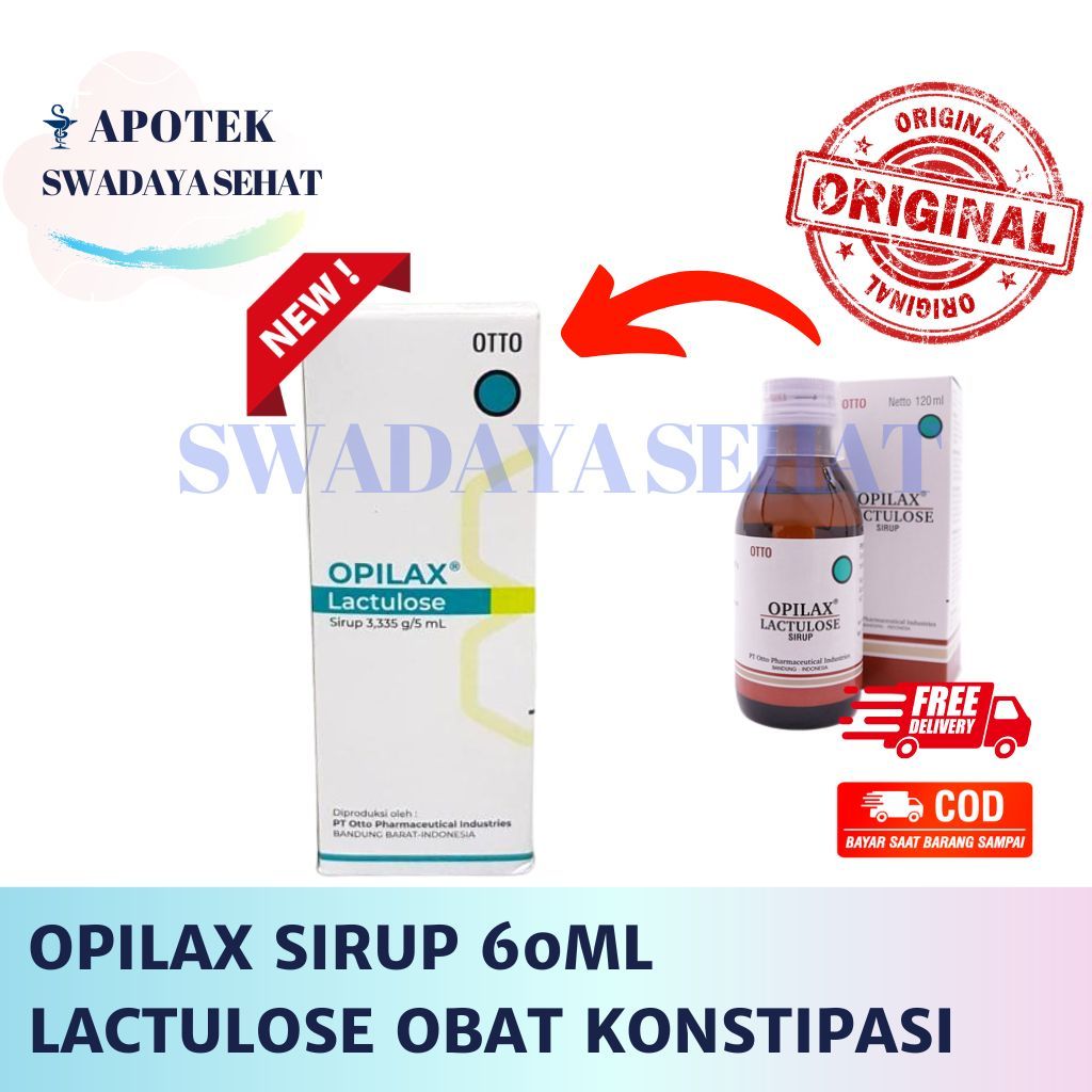 Jual OPILAX SYRUP 120ML Botol Lactulose 60 ML - Obat Sulit BAB Keras Konstipasi Sirup Laktulosa ...