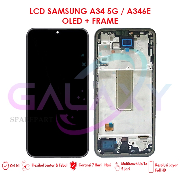 Jual Grosir LCD Samsung A34 5G / A346E Oled + Frame - Original Quality ...