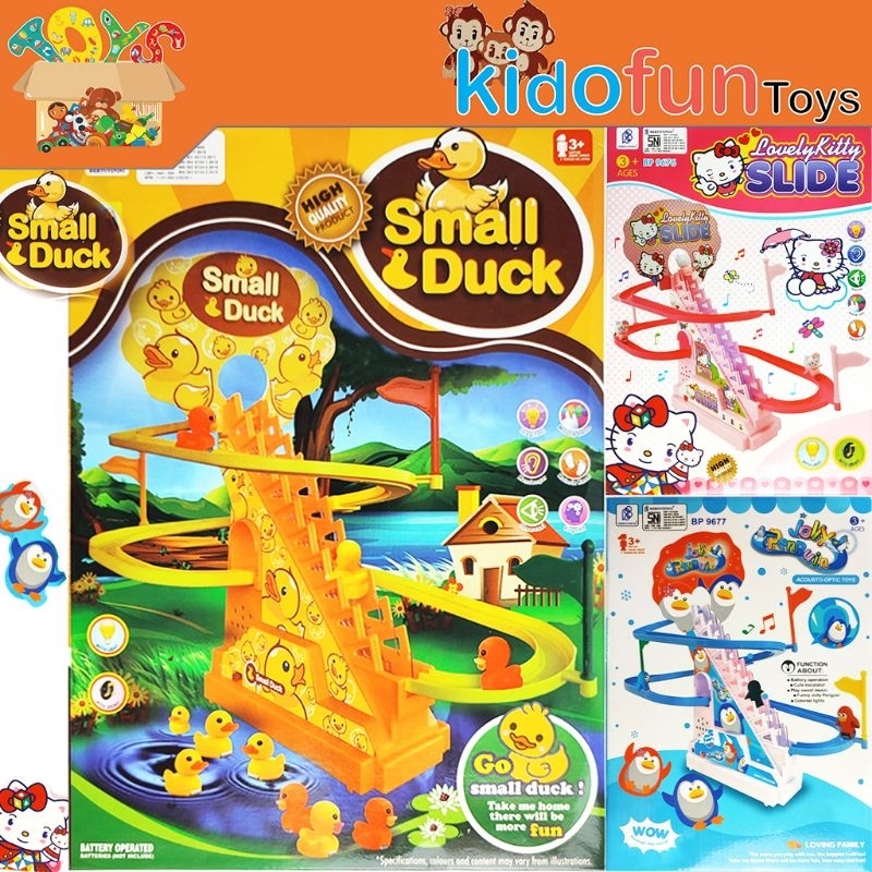 Jual Mainan Edukasi Anak Seluncuran Bebek / Hello Kitty Track Balapan ...