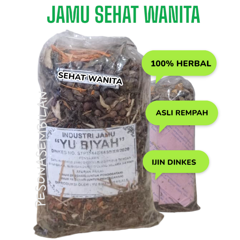 Jual Ramuan Jamu Sehat Wanita, Obat Herbal Godok Tradisional (1kg isi 6 ...