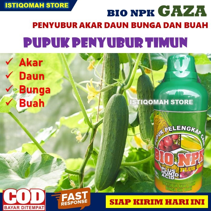 Jual Pupuk Pelengkap Cair BIO NPK GAZA Plus Humid Acid Ga3 isi 500ml Pupuk Penyubur Akar Daun ...