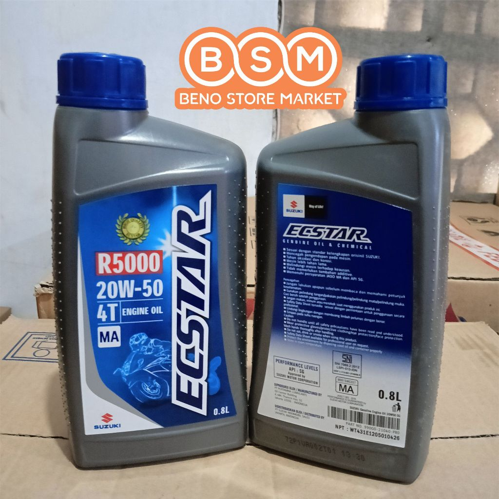 Jual Oli SGO Ecstar Oli Motor Suzuki 4T 800 ml | Shopee Indonesia