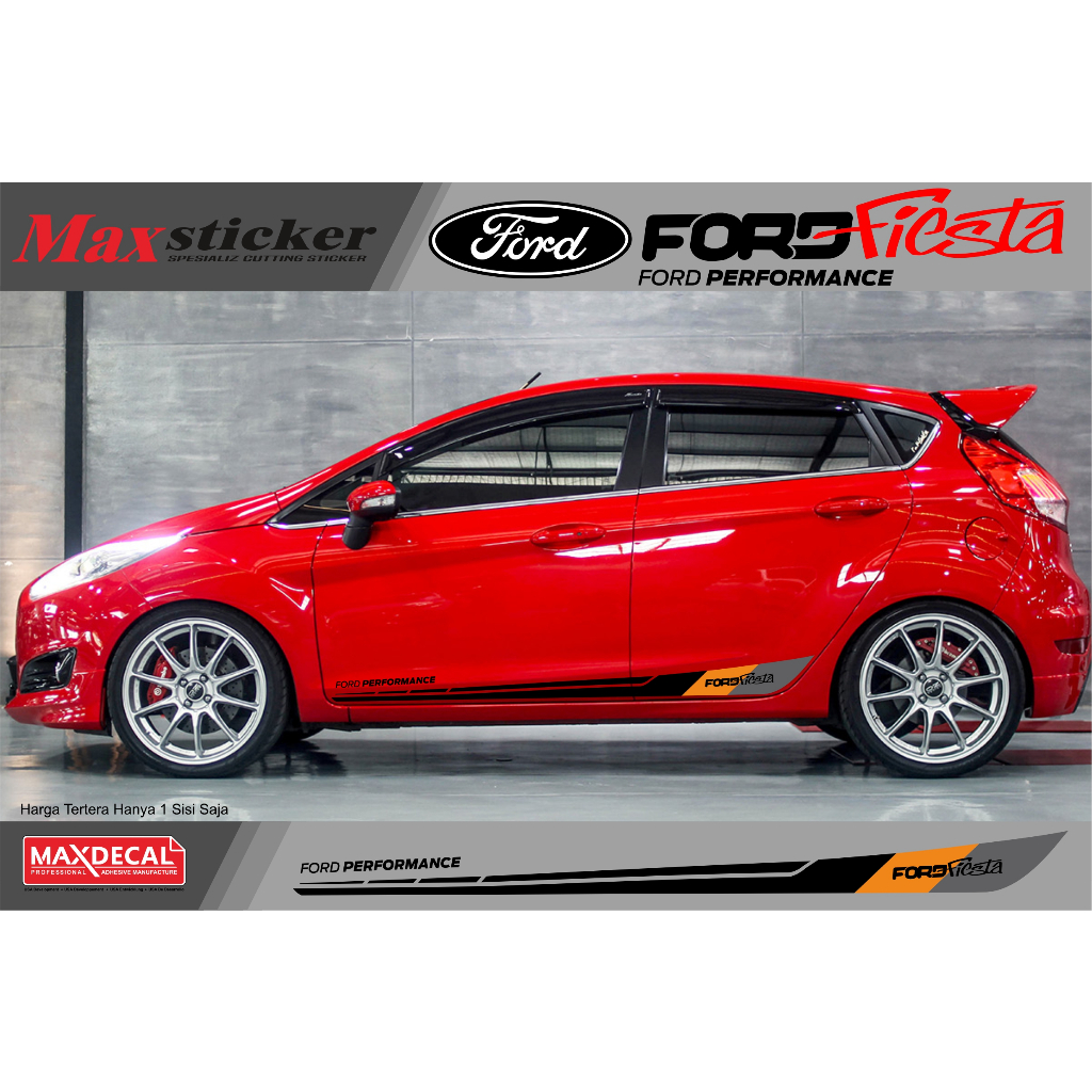 Jual STICKER LIST BODY SAMPING FORD FIESTA STICKER MOBIL FORD FIESTA ...