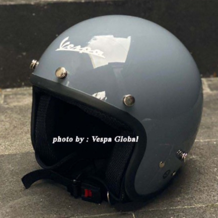 Jual Helm Vespa Bogo Grey Delicato | Shopee Indonesia