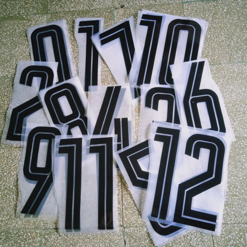 Jual DTF NOMER DADA DAN NOMER PUNGGUNG WARNA HITAM | Shopee Indonesia