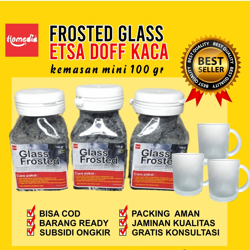 Jual Etsa botol Gelas Etsa Kaca Frosted Glass BUBUK untuk GELAS DOFF ...