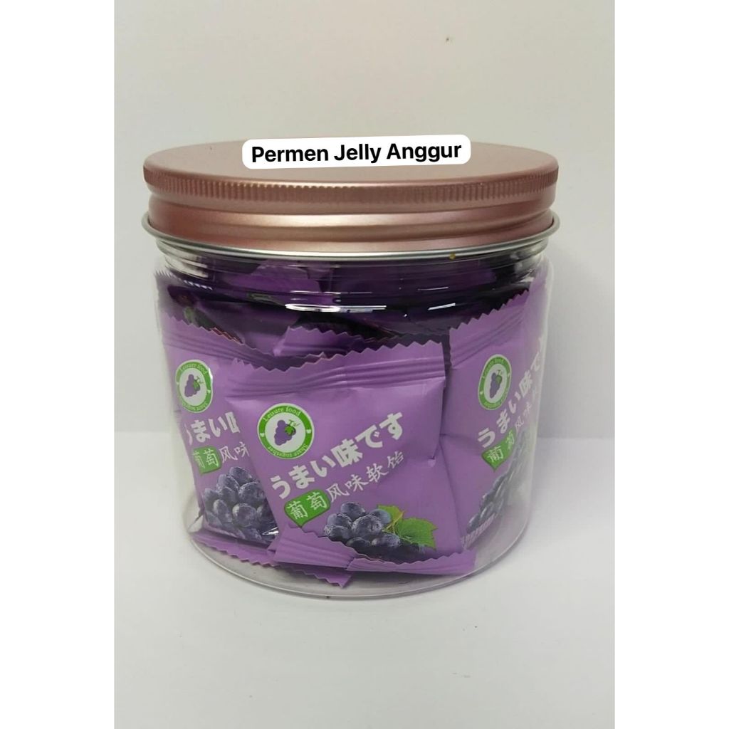 Jual permen jelly buah toples/ mangga/ strawberry/ anggur/ manisan ...