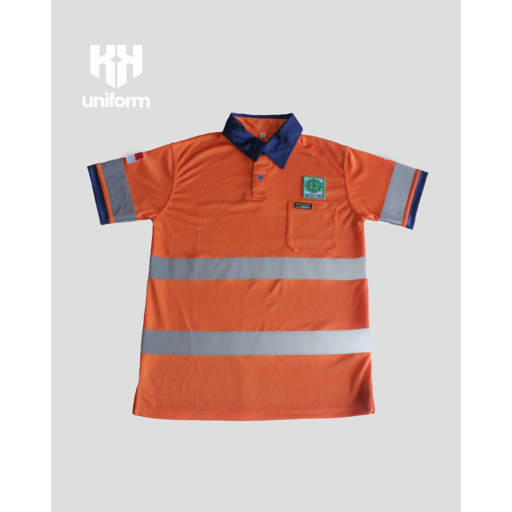 Jual BAJU KERJA PROYEK/ POLO SAFETY/ lapangan/ outdoor/ kaos atasan ...