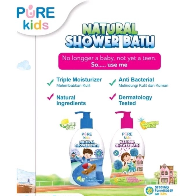 Jual PURE KIDS Natural Shower Bath Sabun Mandi Anak Sabun Cair Remaja ...