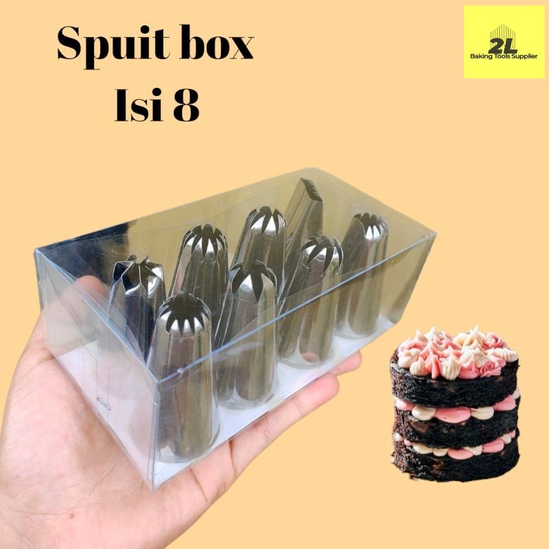Jual spuit set jumbo spuit kue kering spuit penghias kue isi 8 pcs ...