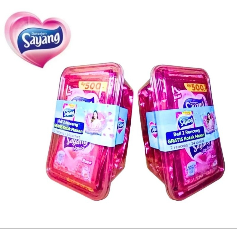 Jual DETERGENT SAYANG LIQUID 24PCS (FREE KOTAK (PECAH NO KOMPLAIN ...