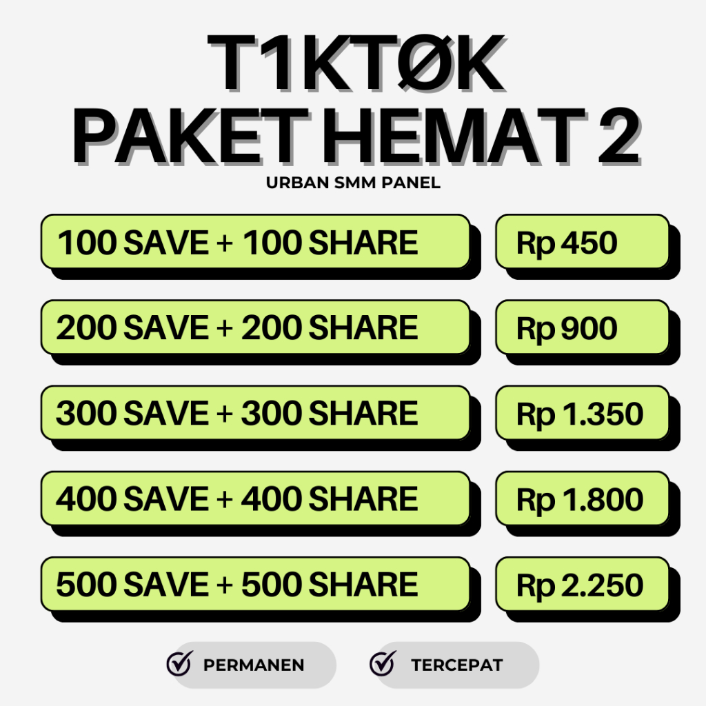 Jual URBAN SMM - Paket Share Tiktok Save Permanen| Save Tiktok Share Murah Cepat Bergaransi 30 ...