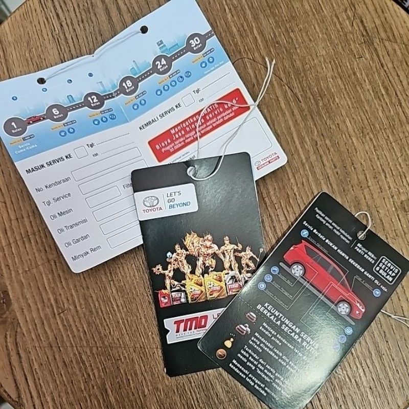 Jual kartu kilometer ganti oli toyota per 1 pc | Shopee Indonesia