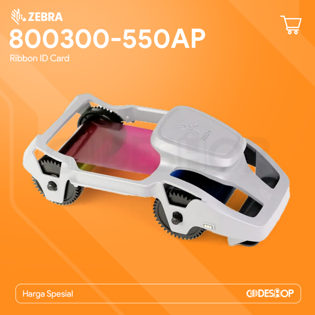 Jual Zebra 800300-550 Ribbon YMCKO Full Color ZC100 ZC300 Original ...