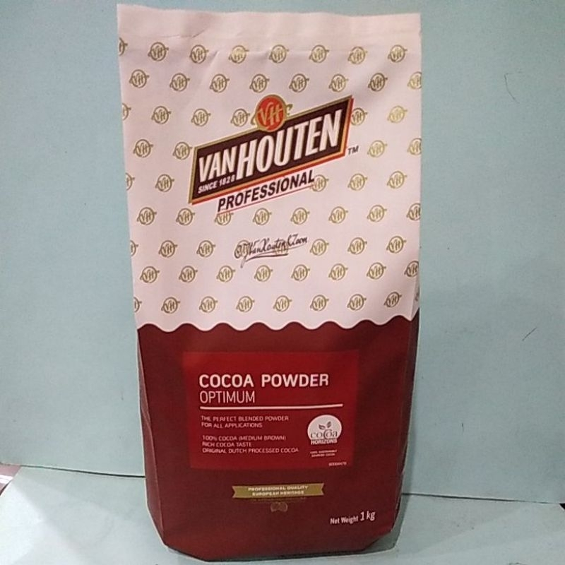 Jual VAN HOUTEN COCOA POWDER OPTIMUM BUBUK COKLAT REPACK 500 GR ...