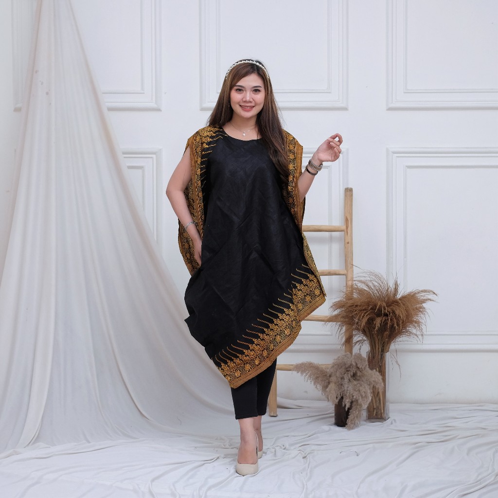 Jual Promo Kaftan Batik Katun Motif Songket New Kaftan Super Jumbo Dres Batik Pesta Shopee