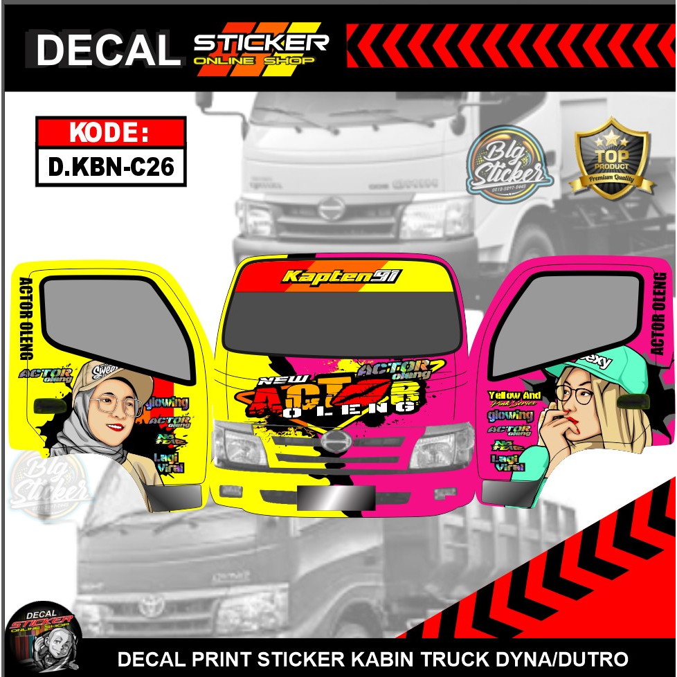 Jual STIKER MOBIL TRUCK DUTRO DYNA PRINT FULL KABIN JENDRAL MUDA ...