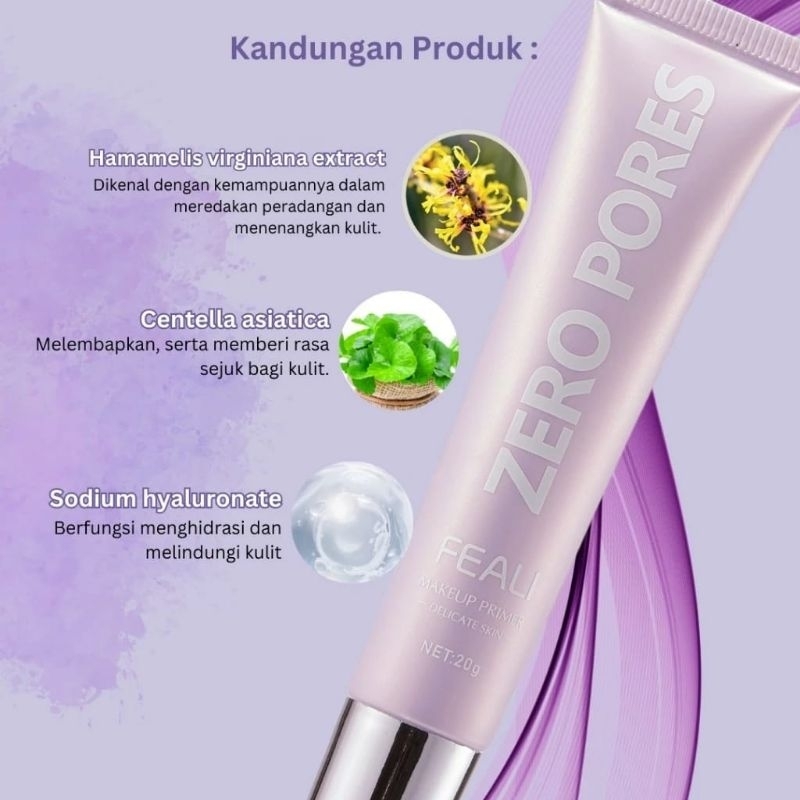 Jual [BPOM] Feali Makeup Primer Flawless Pores Serum Zero Pores 20gr ...