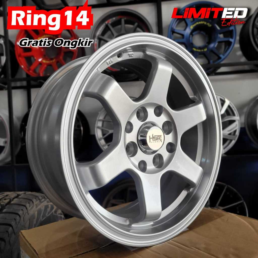 Jual Velg mobil ring 14 HSR TOKYO velg mobil racing r14 Agya,ayla,ignis,brio,calya,sigra,jazz ...