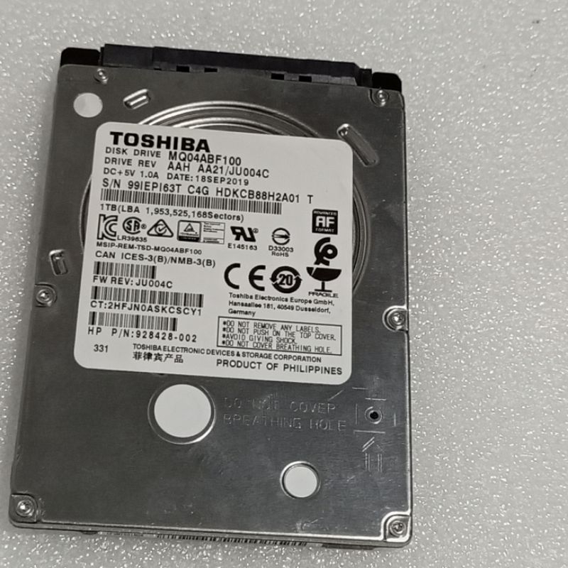 Jual hardisk hdd laptop 2.5 inch 1TB 1 TB Sentinel 100% | Shopee Indonesia