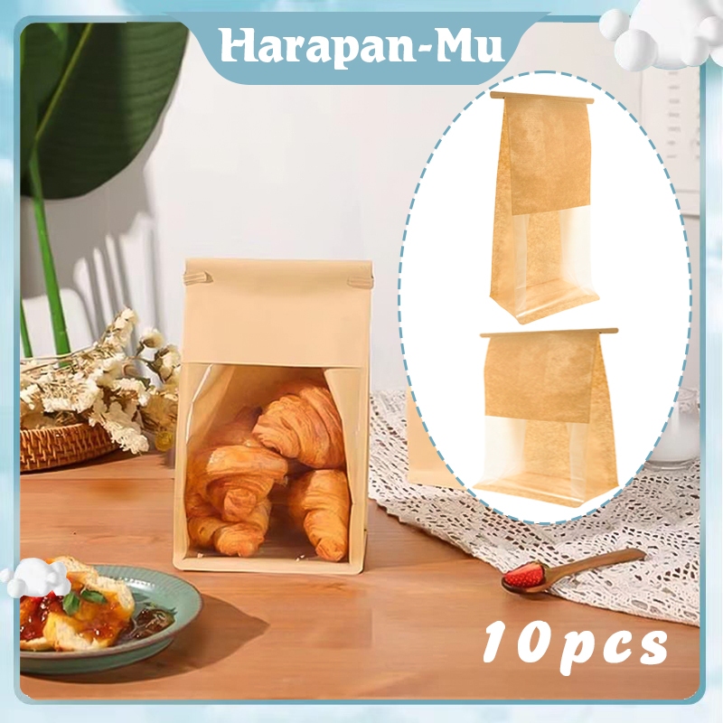 Jual Toast Bag 10pcs Kemasan Roti Toast Wire Seal Kantong Roti Kemasan ...