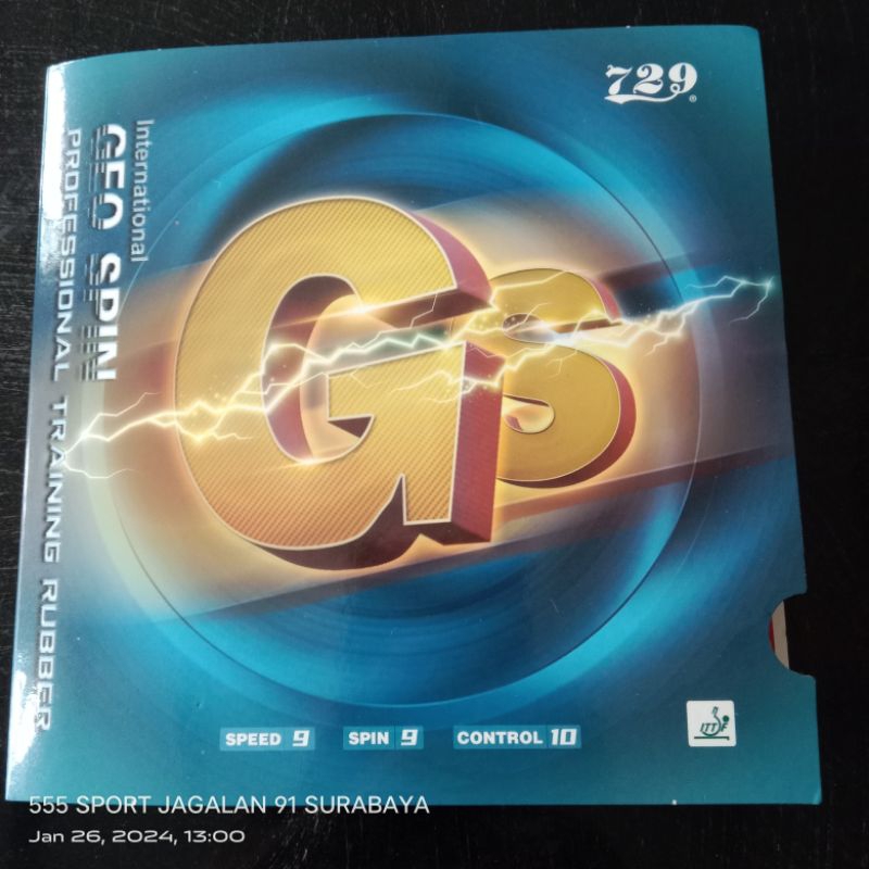 Jual KARET PINGPONG MURAH BET TENIS MEJA / PINGPONG 729 GS (GEO SPIN) | Shopee Indonesia