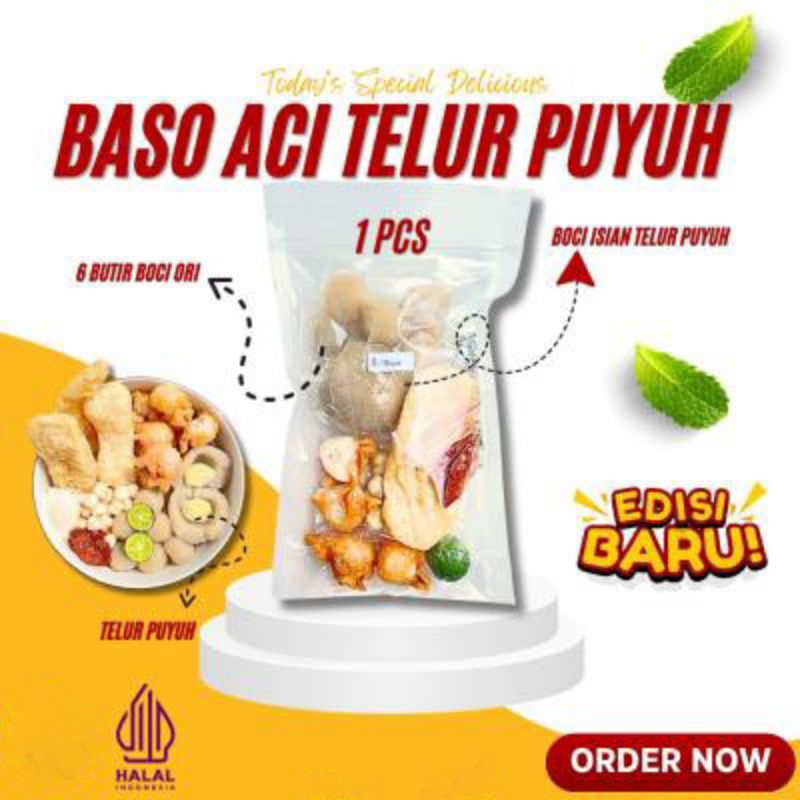 Jual BASO ACI TELUR PUYUH JUMBO ISIAN FULL PASTI KENYANG | Shopee Indonesia
