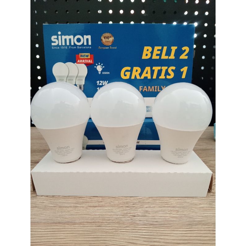 Jual Lampu Led Simon Family Pack Beli 2 Gratis 1 | Shopee Indonesia