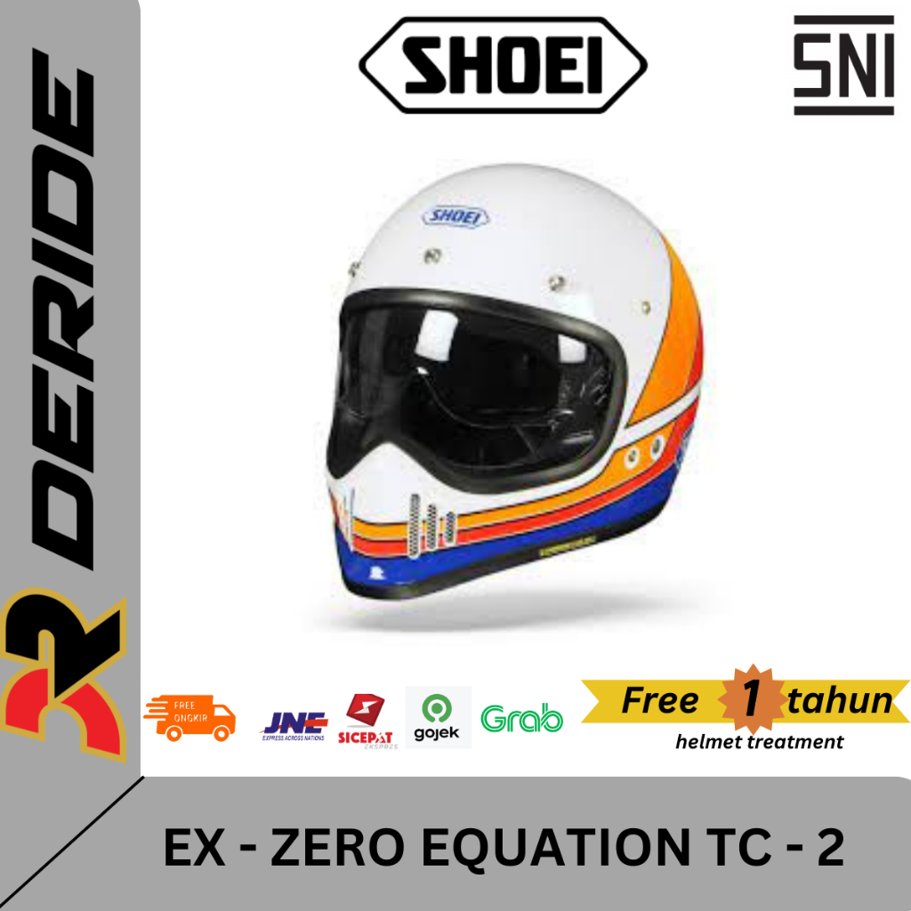 Jual Helm Retro SHOEI EX ZERO Equation TC 2 Helm Cakil SNI Original ...