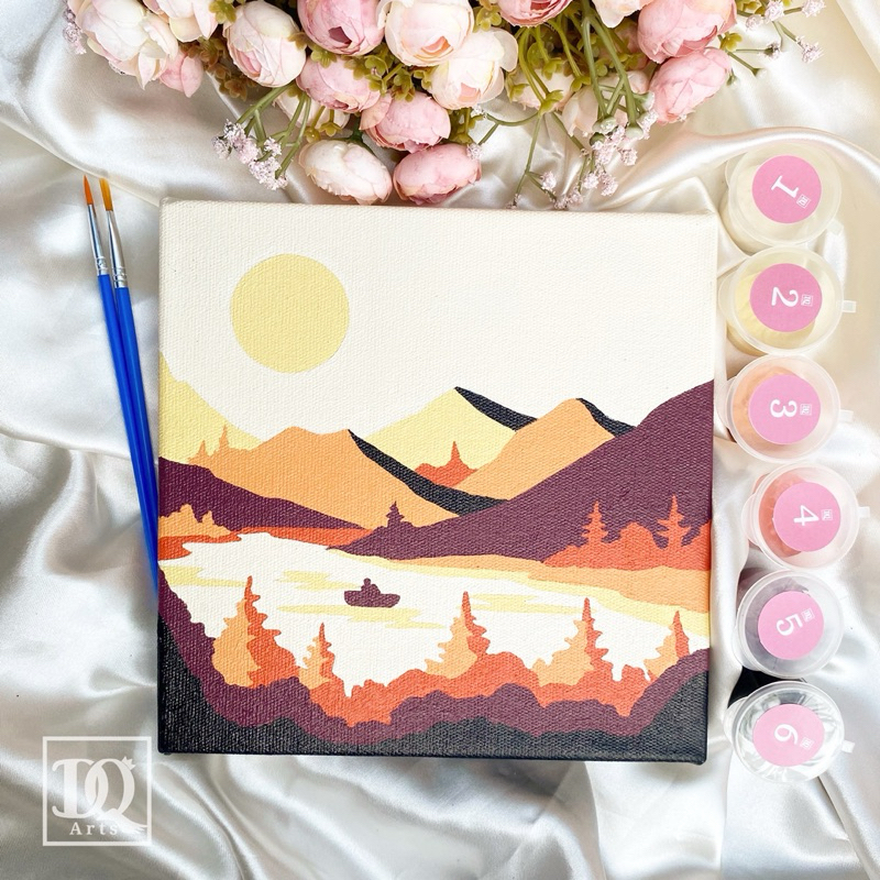 Jual (FELICITY) Paint by Number kit by DQ Arts (6 Colors) | Shopee ...