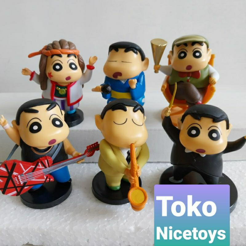 Jual Action Figure Sinchan set isi 6 import Terbaru | Shopee Indonesia