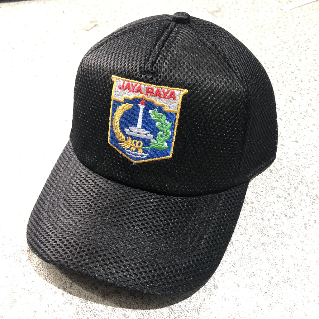 Jual Topi Jaring Hitam Jaya Raya-Topi Jaring Hitam Logo Jaya Raya ...
