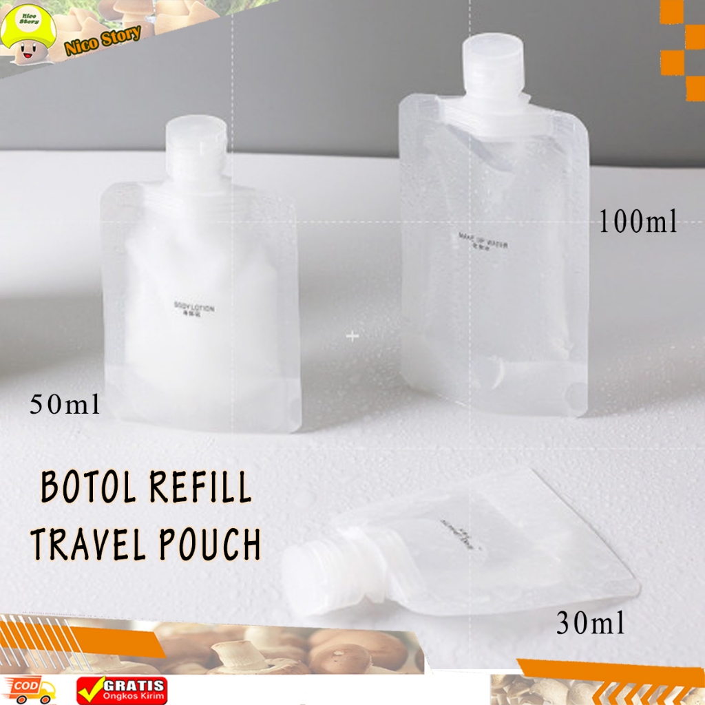 Jual (NCS) Botol Refill Pouch Tas Dispenser Bag Aesthetic Buat Travel ...