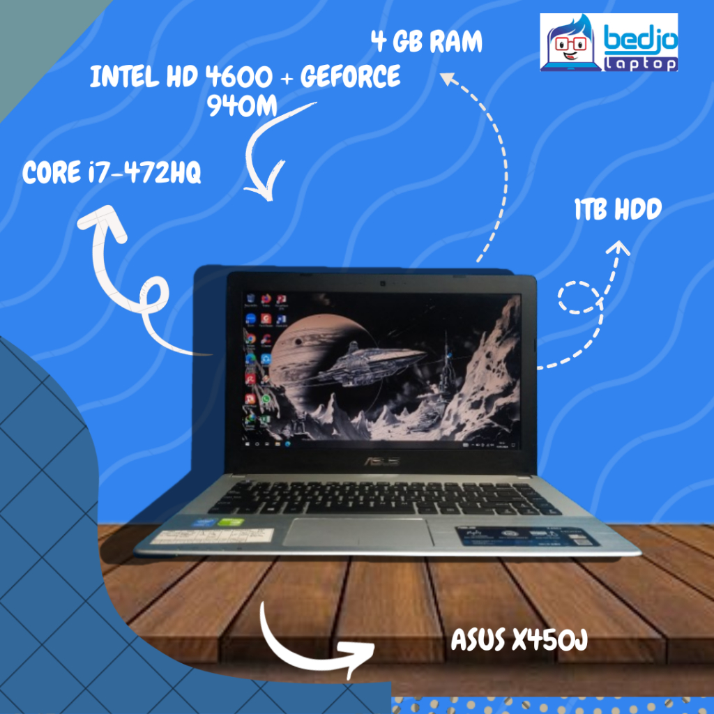 Jual Laptop ASUS X450J, Laptop Murah, Laptop Bekas, Laptop Second ...