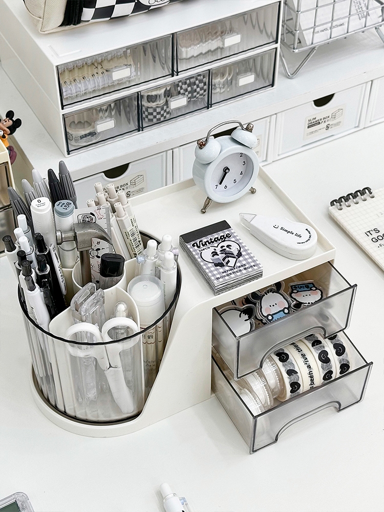 Jual Tempat Pena dengan Laci Desk Storage Organizer Tempat Alat Tulis ...