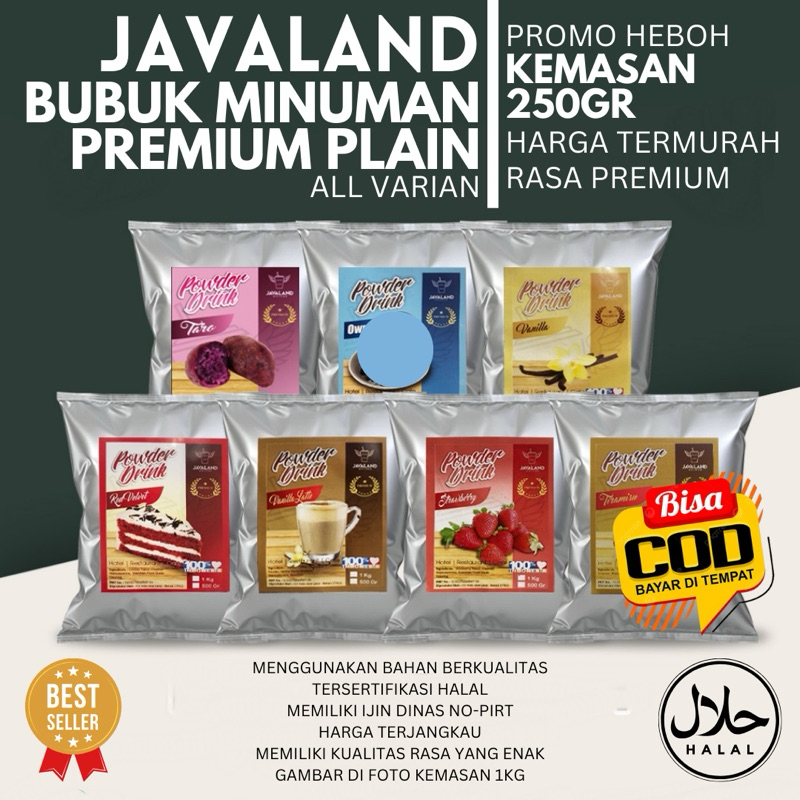 Jual Javaland Premium Plain Bubuk Minuman Boba Kekinian Aneka Rasa ...