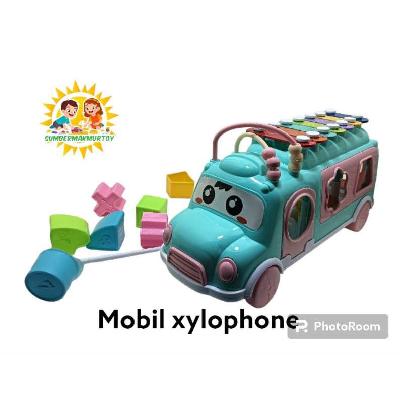Jual Mainan Edukasi Anak Mobil Xylophone Block Edukasi model 3 in 1 YE ...