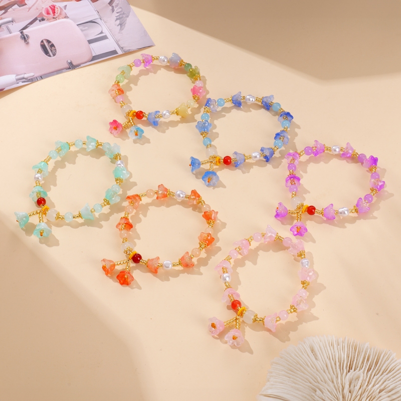 Jual 1pcs Mode cincin anggrek manik-manik gelang/korea/pasangan gelang ...