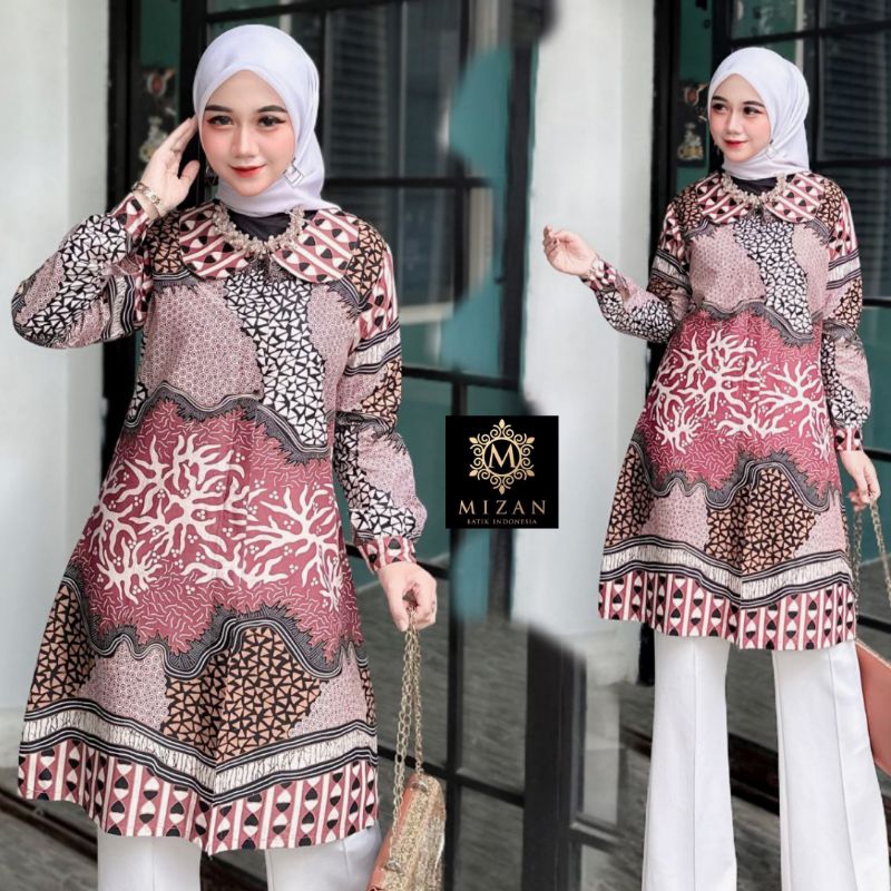 Jual ETALASE 1- TUNIK BATIK WANITA FORMAL LENGAN PANJANG STANDAR ...