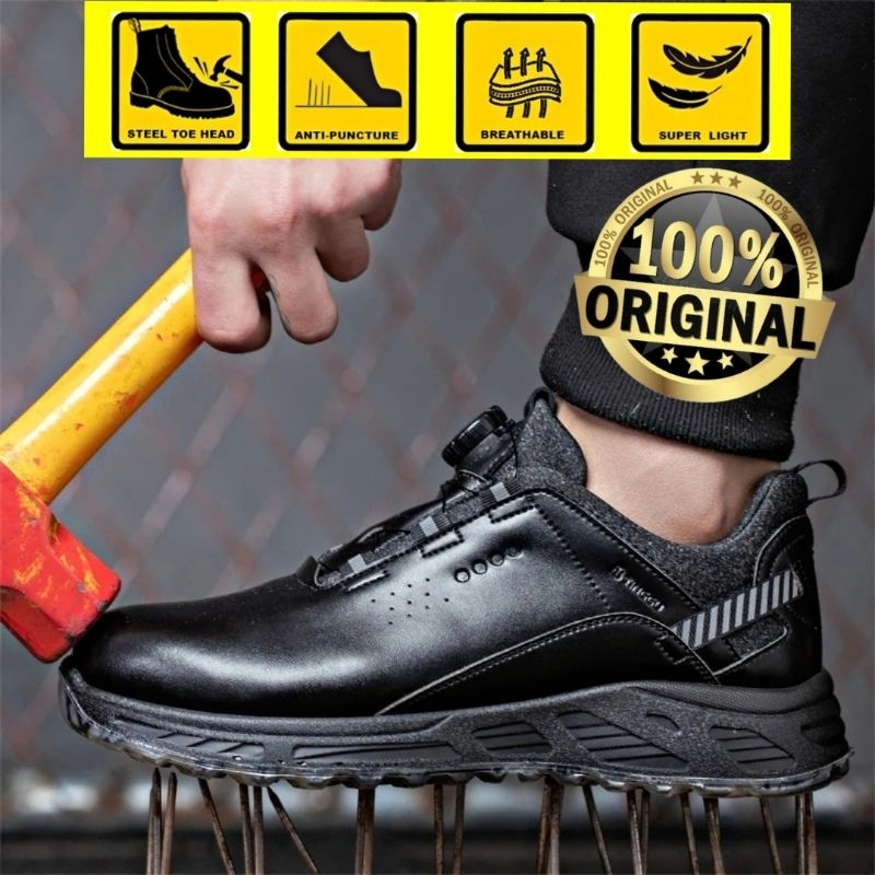 Jual Sepatu Safety Sneaker Tali Putar Original TINGGU Korean Style ...