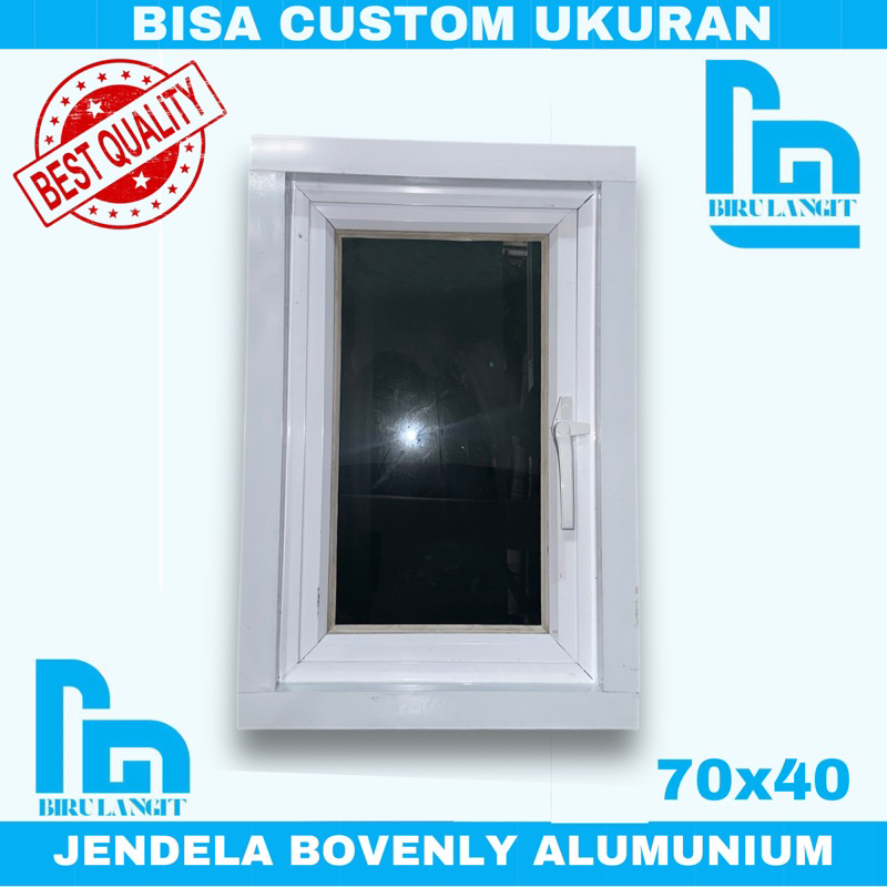 Jual JENDELA ALUMUNIUM BOVENLY Tinggi 70 Lebar 40. (bisa custom ukuran ...
