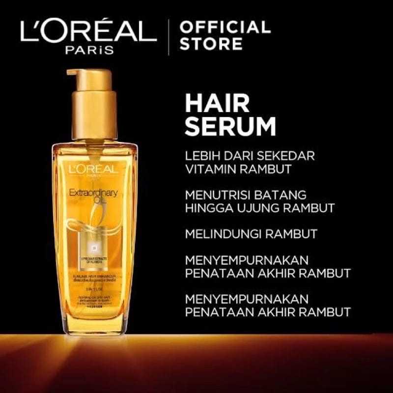 Jual L'OREAL paris elseve extraordinari oil gold hair treatment serum ...
