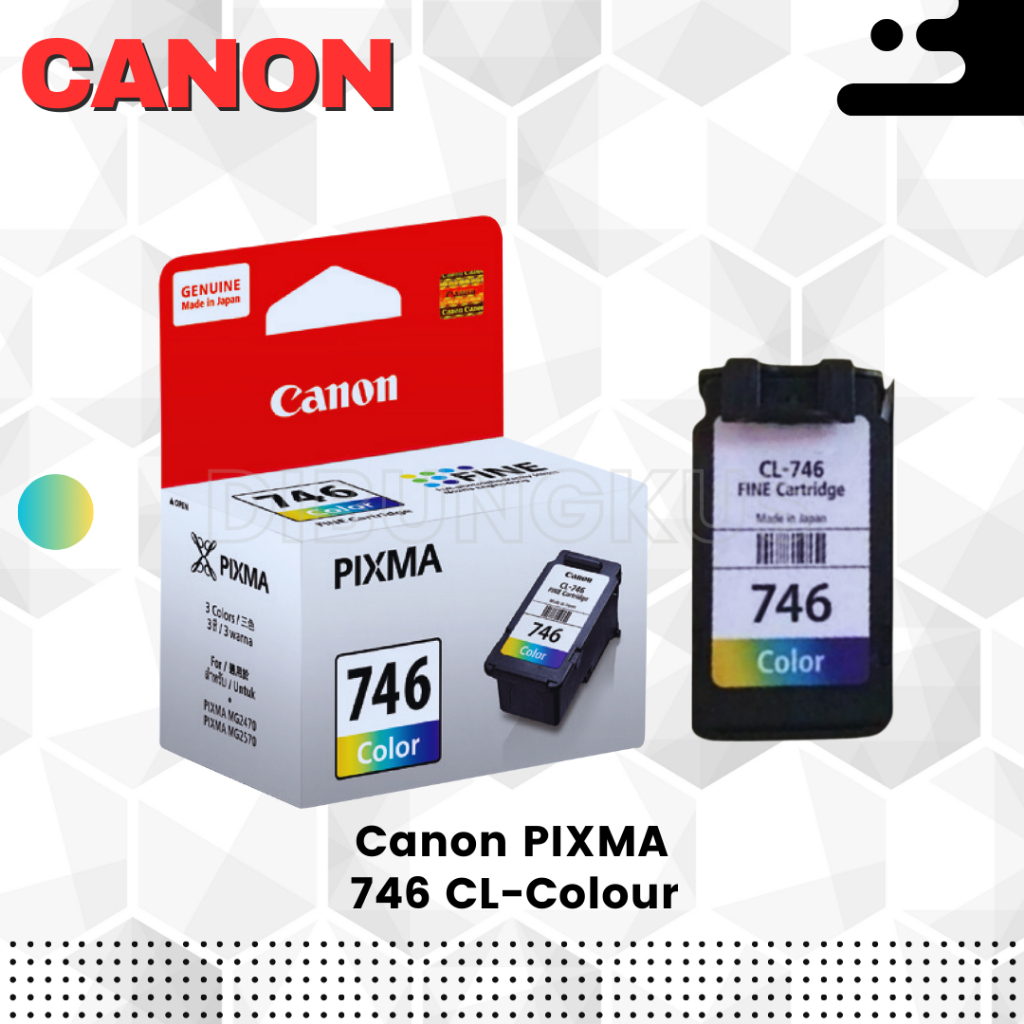 Jual Tinta Printer Pixma Cartridge Canon CL-746 Color Original | Shopee ...