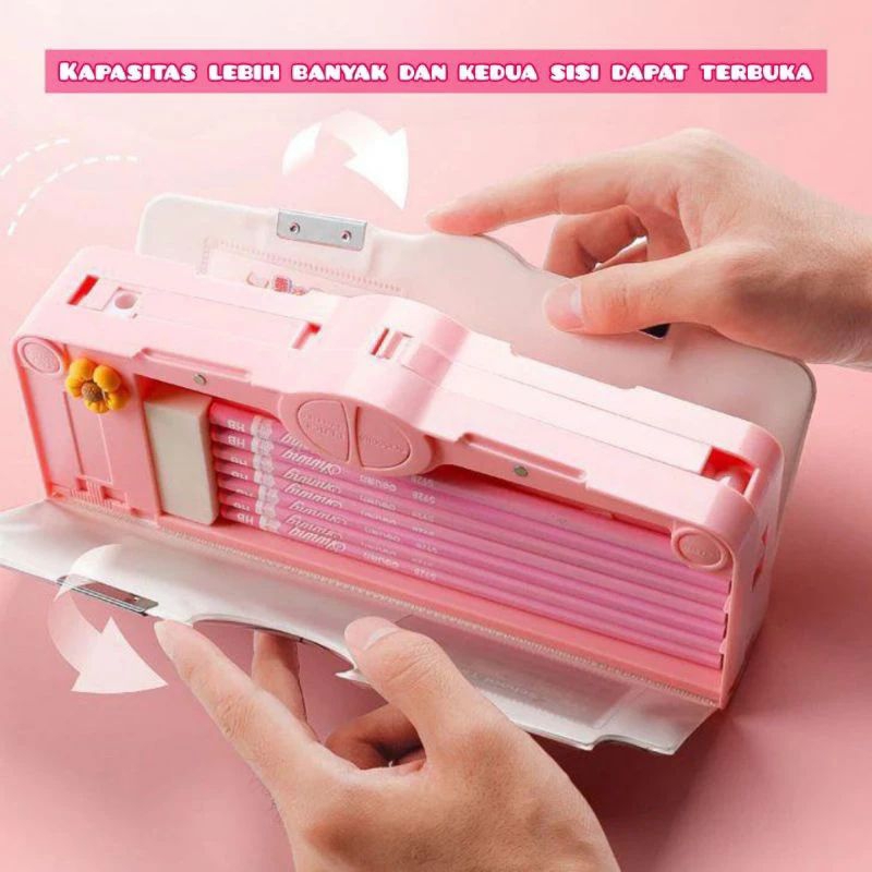Jual Kotak Pensil Multifungsi Lengkap Peruncing Gunting Isolasi ...