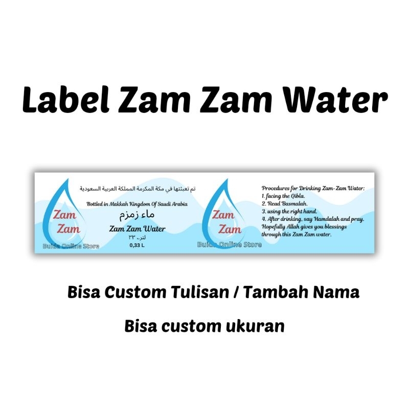 Jual Label Zam Zam Water Stiker botol air zam zam | Shopee Indonesia