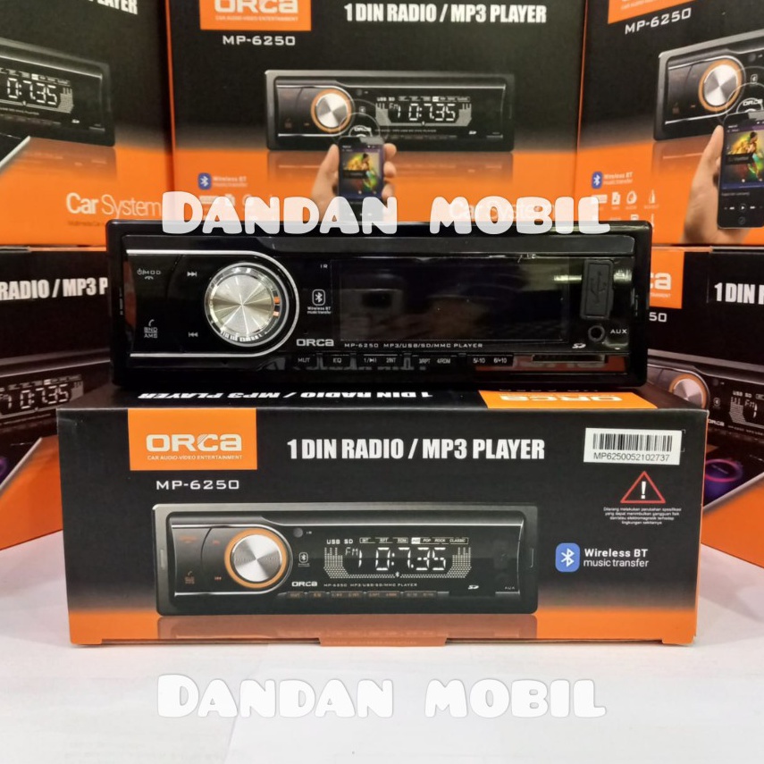 Jual Single din Orca MP3 Bluetooth Tape Head Unit Mobil Univesal r ...